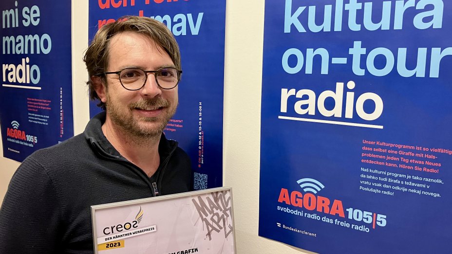 Tom Ogris prejel nagrado CREOS - radio AGORA 105,5